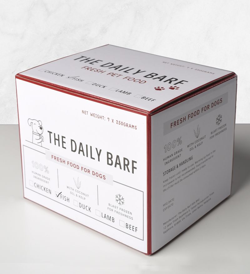 Fish & Chicken For Dogs – Big Box (7 x 250g) – The Daily Barf Sdn. Bhd